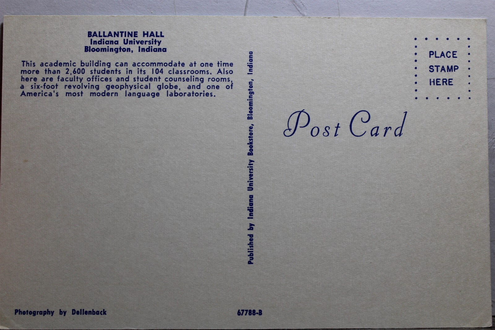 Indiana IN Bloomington University Ballantine Hall Academic Building ...