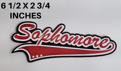 SOPHMORE SCHOOL TITLE boy or girl premade paper piecing 3D die cut set ...