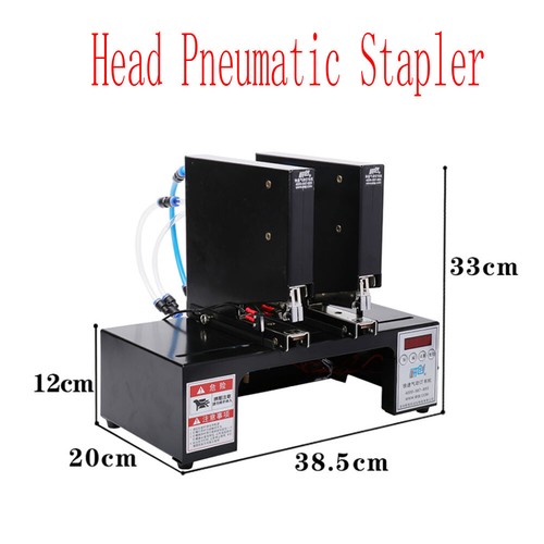 Double Head Automatic Electric Stapler Pneumatic Bookbinding Stapler ...
