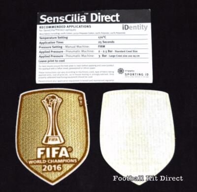 Official Real Madrid 2016 World Club Cup Champions Patch/Badge Lextra ...