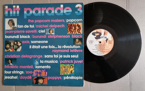 HIT PARADE N° 3 Popcorn LP 1972 Compil BARCLAY 920401 Juvet Daydé VYNIL ...
