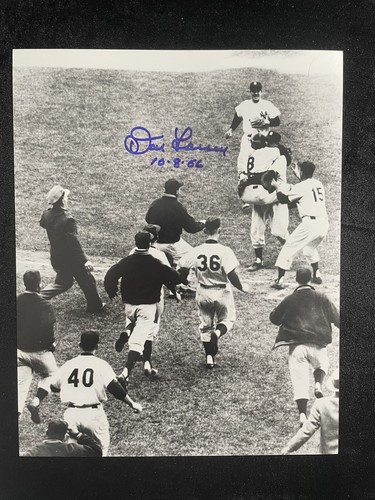 Don Larsen Autographed 8X10 Photo 1956 World Series Perfect Game 10/8 ...