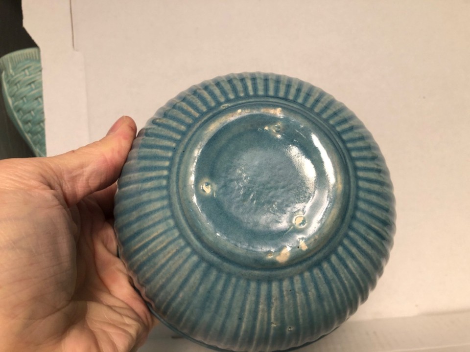 RED WING GYPSY TRAIL MIXING BOWL REED PATTERN BLUE 6 INCH | eBay