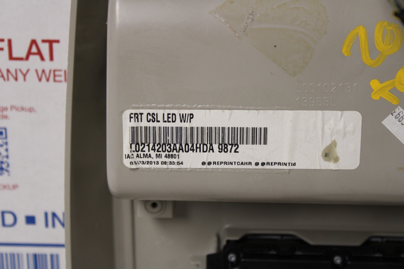 2011 2012 2013 2014 2015 2016 CHRYSLER TOWN AND COUNTRY OVERHEAD ...