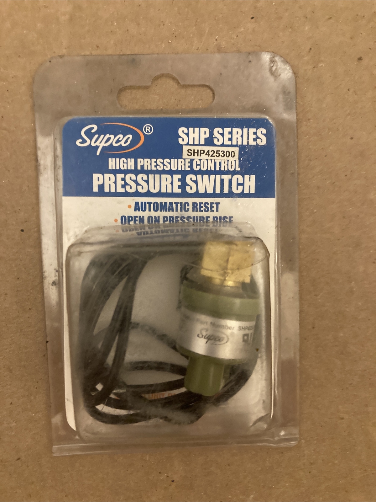 SUPCO SHP425300 High Pressure Control Switch Auto Reset Open On PSI ...