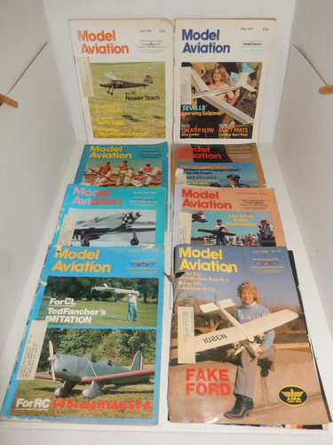 8 Vintage 1976-1986 Model Aviation Magazines Academy Of Model ...