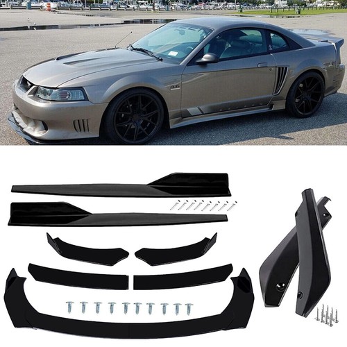 For Ford Mustang Front Bumper Splitter Body Kit Side Skirt Rear Lip | eBay