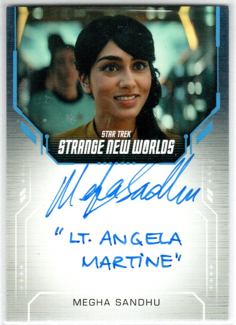 STAR TREK SNW STRANGE NEW WORLDS SEASON 1 MEGHA SANDHU INSCRIPTION ...