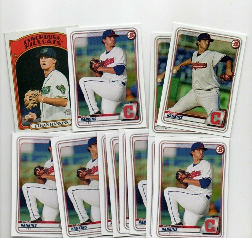 ETHAN HAWKINS CLEVELAND GUARDIANS 2020 BOWMAN PROSPECT 12X ROOKIE RC ...