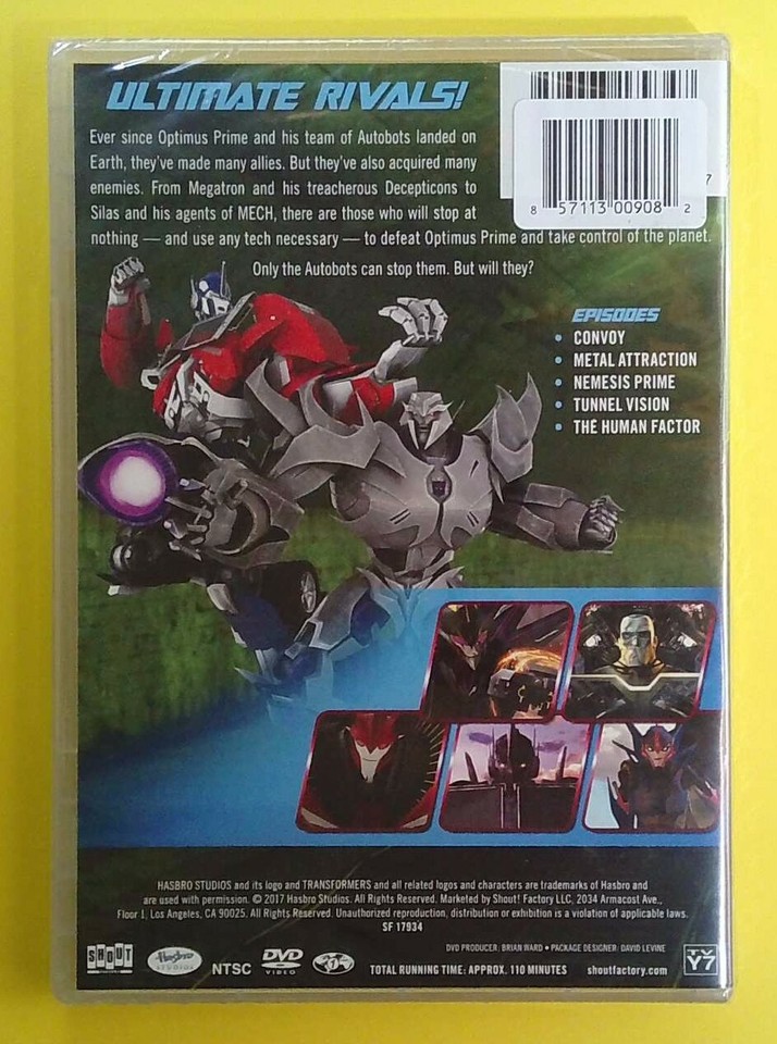 DVD Video: Transformers Prime - Ultimate Rivals - NEW in original wrap ...