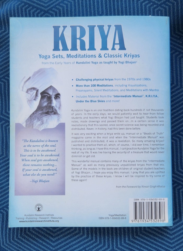 KRIYA: Yoga Sets, Meditations & Classic Kriyas Kundalini taught by Yogi ...
