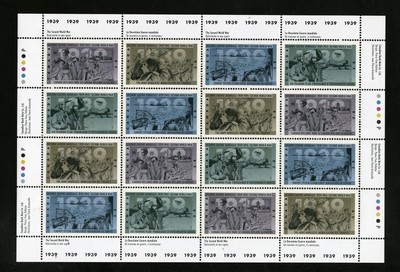 CANADA SHEET - Scott 1260-1263 - NH - inscription - 38¢ '89 World War ...