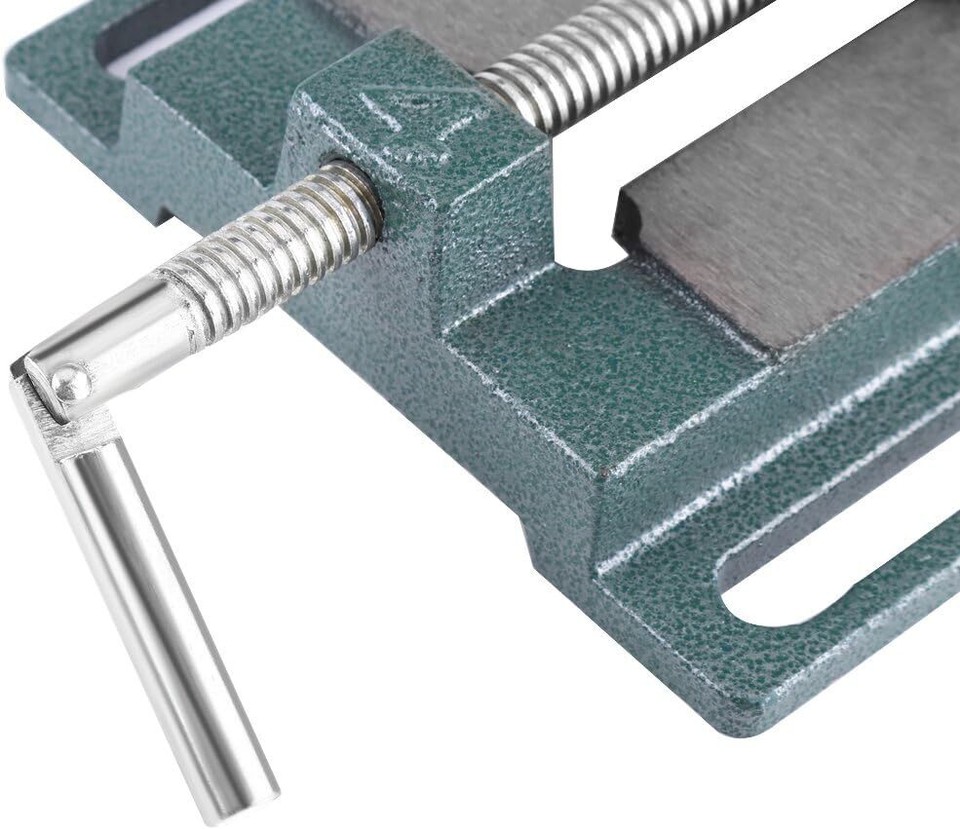 100MM (4") DRILL PRESS BENCH PILLAR VICE WORK WOOD CLAMP CAST IRON TOOL ...