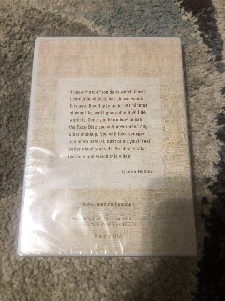 Lauren Hutton Face Disc Instructional Makeup DVD Promo New Sealed ...