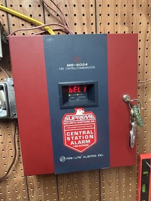 Fire-Lite MS-5024 Fire Alarm Control Panel with Key (BATTERIES NOT ...
