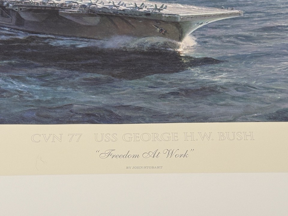 John Stobart-USS George H.W. Bush: Freedom At Work | eBay
