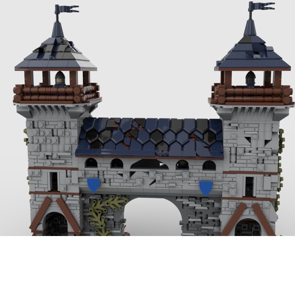 MOC Medieval Castle Keep Outpost Defense Structure Model 2692 Pcs | eBay