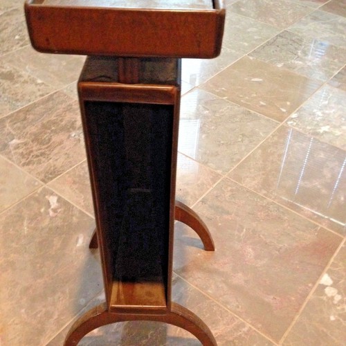 Antique Wood Wooden Telephone Stand Table with Space For Directory or ...