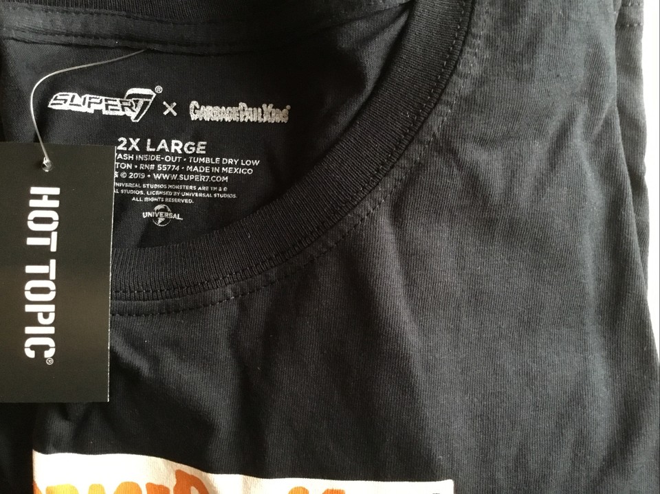 Garbage Pail Kids Hot Topic FREAKY FRANK Black Tee Size XXL NWT | eBay