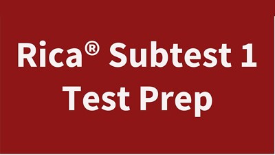 Ready for RICA : A Test Preparation Guide for California's Reading | eBay
