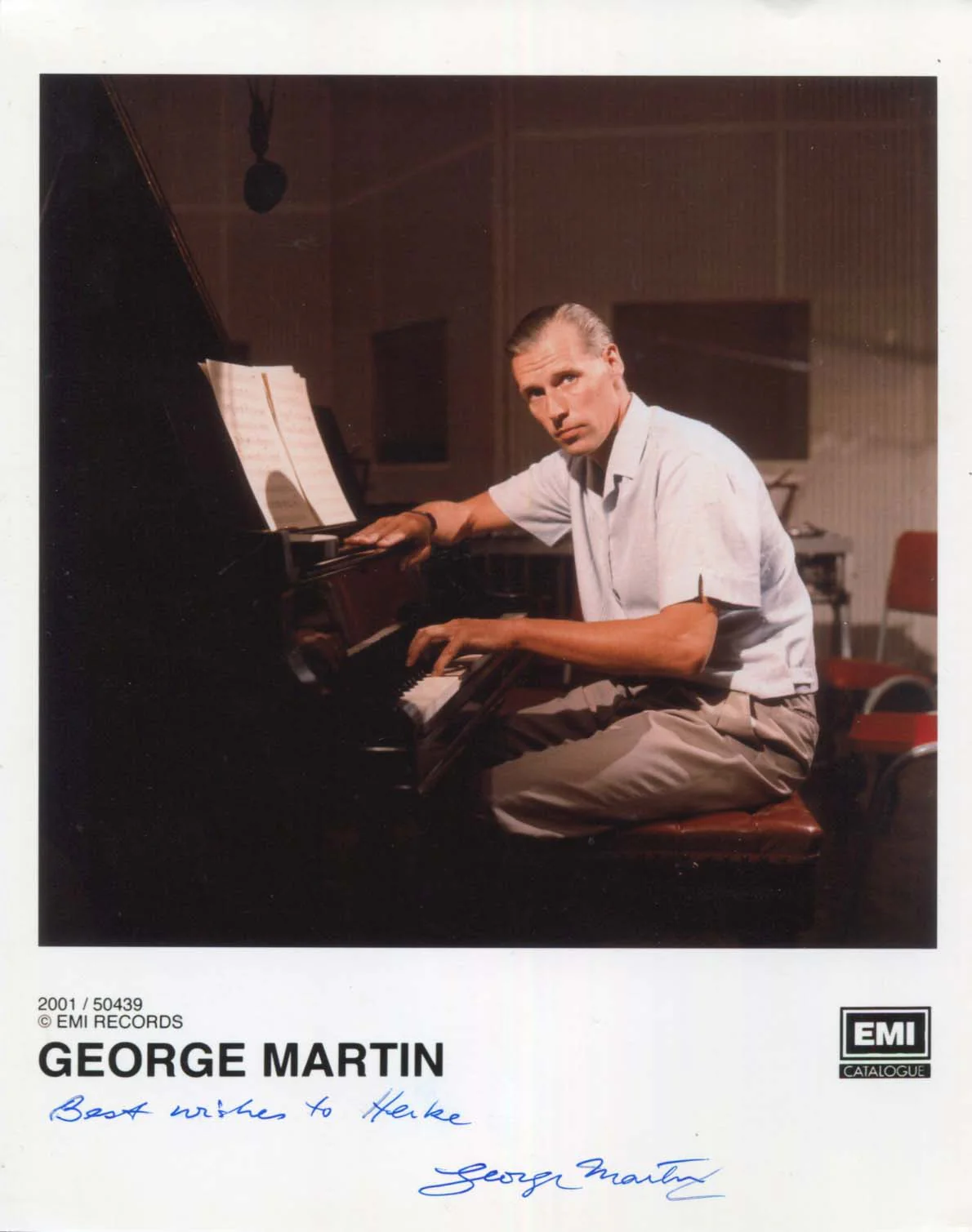 George Henry Martin (+) THE FIFTH BEATLE autograph, IP signed photo | eBay