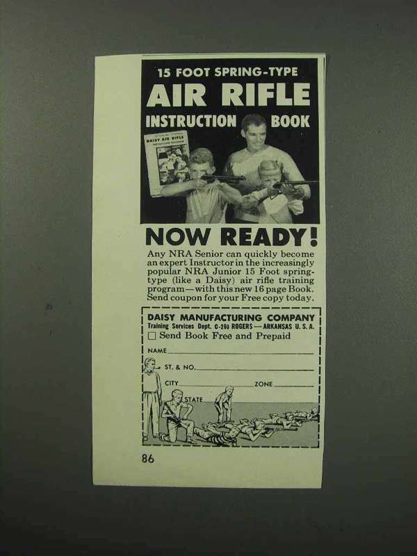 1960 Daisy Air Rifle Ad - 15 Foot Spring-Type | eBay