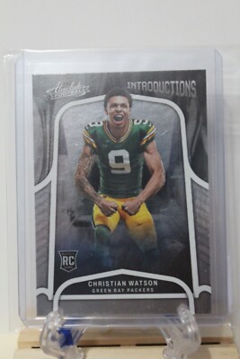 2022 ABSOLUTE FOOTBALL CHRISTIAN WATSON INTRODUCTIONS ROOKIE CARD RC ...