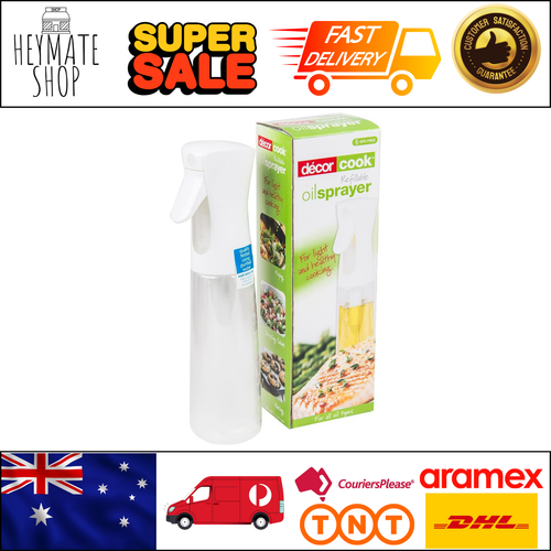 Décor Cook Oil Sprayer Refillable White Oil Dispensers for Baking ...