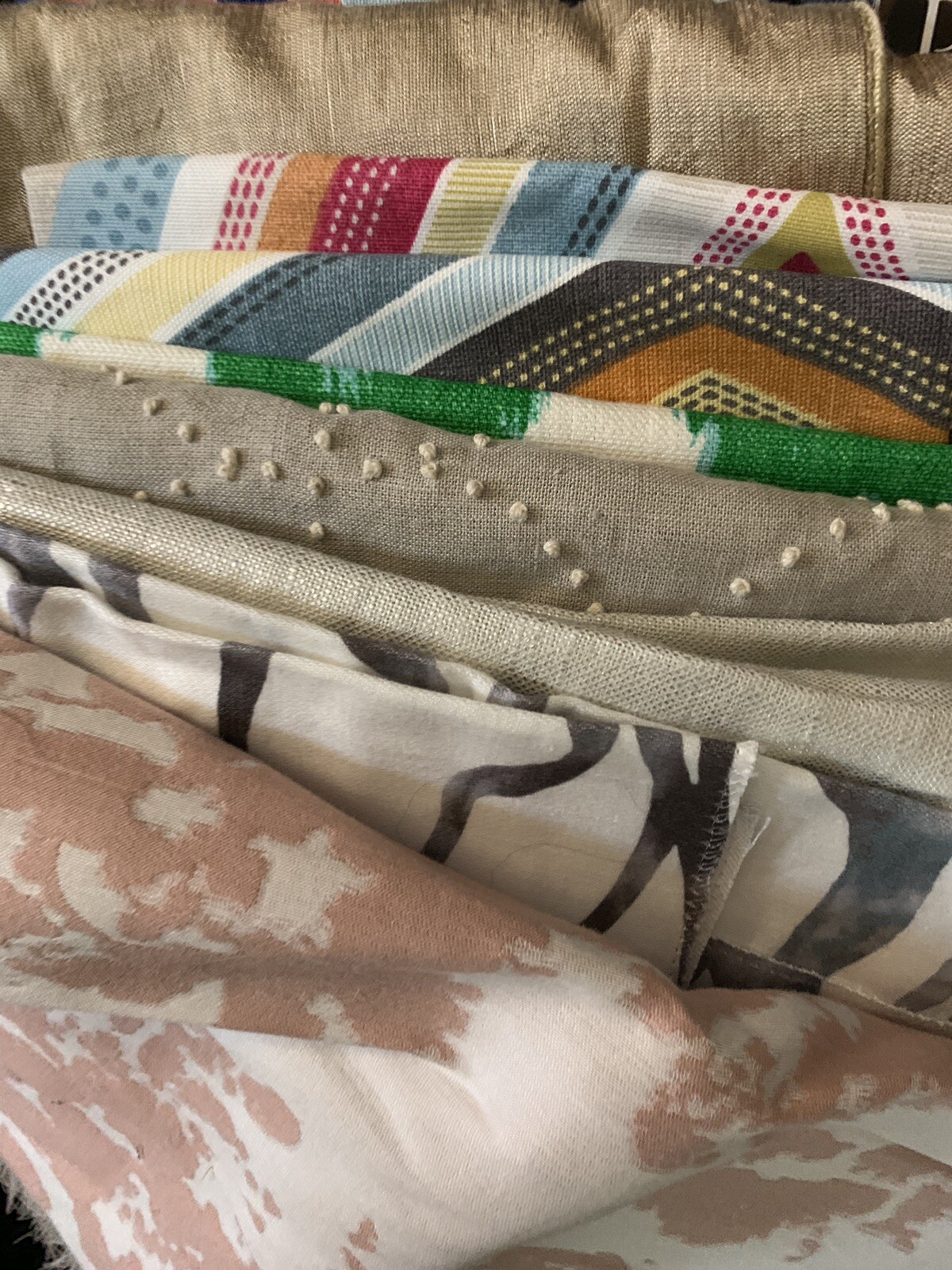 Lot of 5 lbs Random Fabric Sample Pieces Interior Design Home Craft ...
