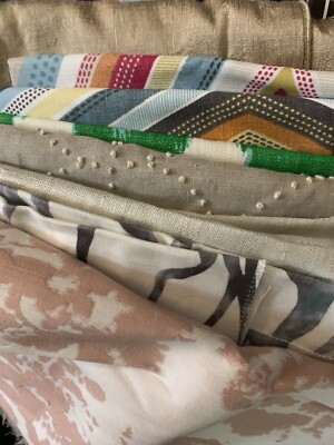 Lot of 5 lbs Random Fabric Sample Pieces Interior Design Home Craft ...