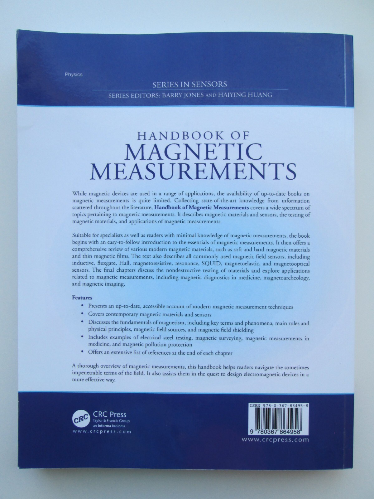 Series+in+Sensors+Ser.%3A+Handbook+of+Magnetic+Measurements+by+Slawomir ...