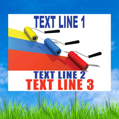 Set of 10 Professional Painter Painting Business Custom Lawn Signs | eBay