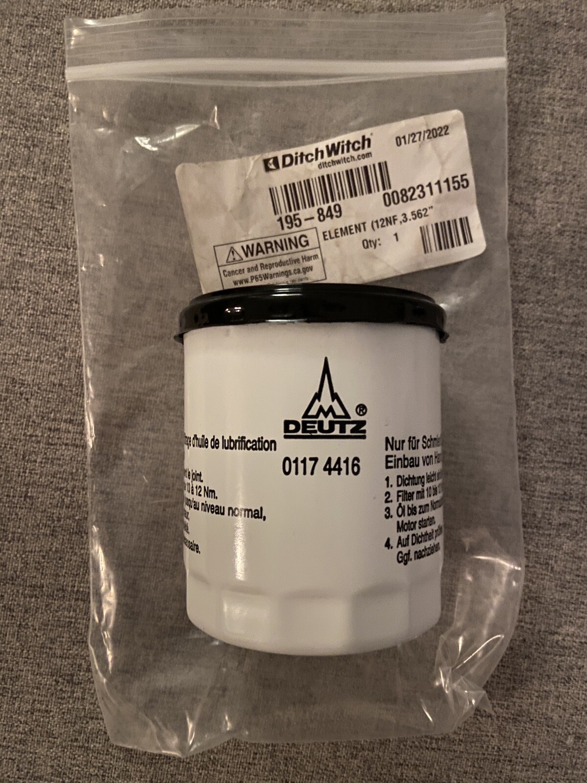 DEUTZ 1174416 - cross reference oil filters | oilfilter-crossreference.com