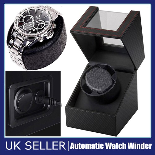 Luxury Single Automatic Watch Winder Display Box Rotator Turner Storage ...