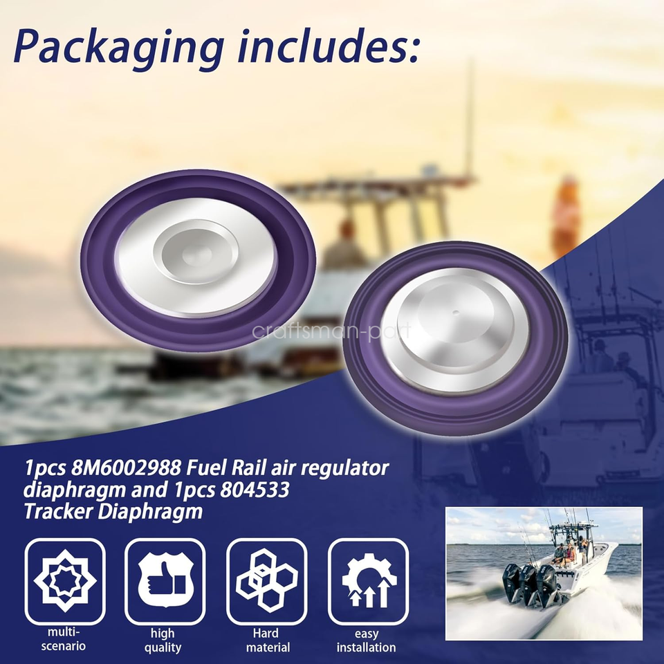 804533 8M6002988 Fuel Regulator Diaphragm Combination For Mercury ...