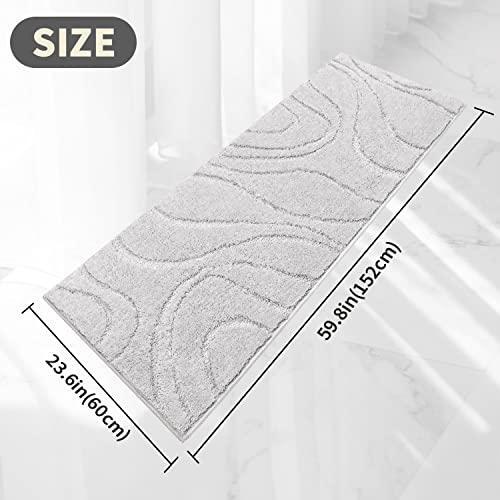 DEXDE Bathroom Rugs Runner 24 x 60 Inch, Extra Long Bathroom Rug Non ...