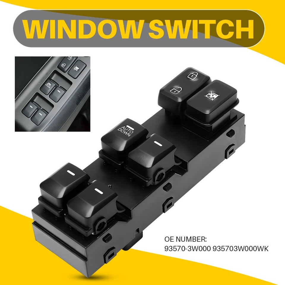 Power Window Switch Master Front Left Fit Kia Sportage 2011 2012 13-15 ...