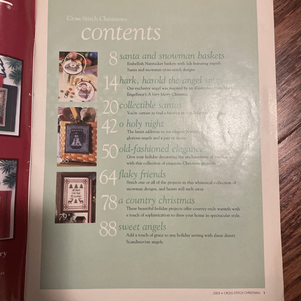 cross stitch christmas better homes and garden 2003 Mag | eBay