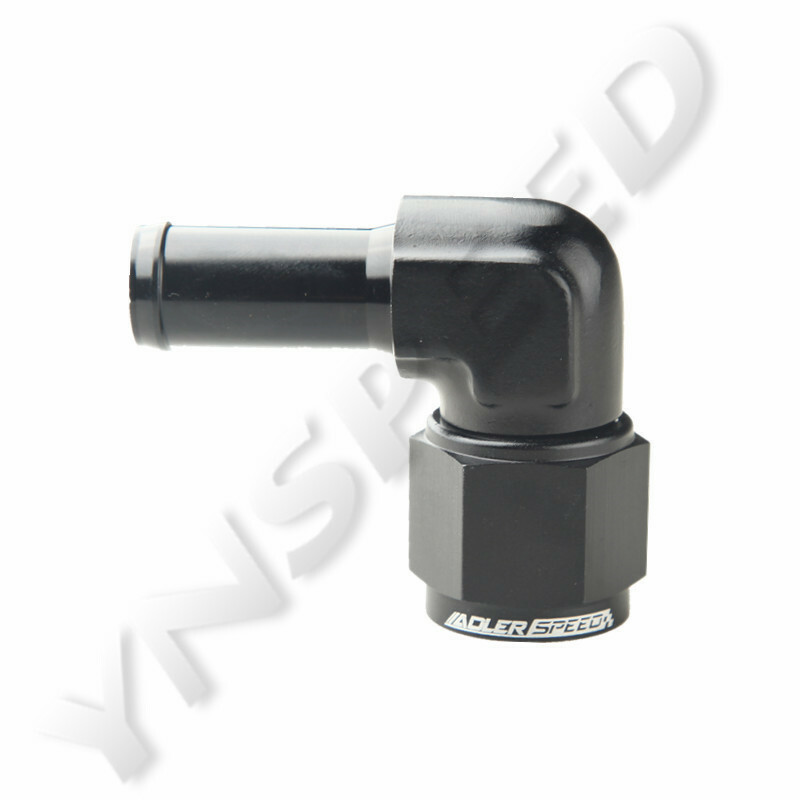 AN-8 AN8 Female To 1/2" (13mm) 90 Degree Swivel Barb Adapter Fitting ...