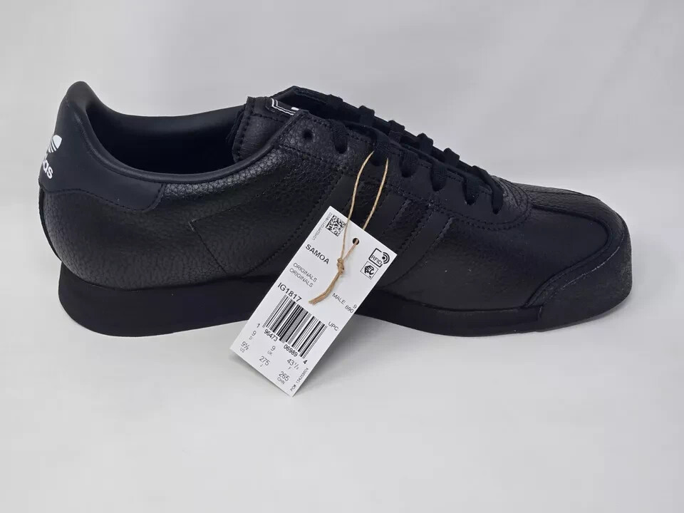 adidas Originals Samoa Men's Multi Sizes Triple Black Shoes White ...