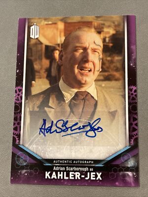 2018 Topps Doctor Who Signature Series Adrian Scarborough Kahler-Jex ...