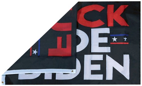 3x5 TRUMP 2024 BIDEN SUCKS FJB LET'S GO BRANDON BLACK Flag Banner W ...