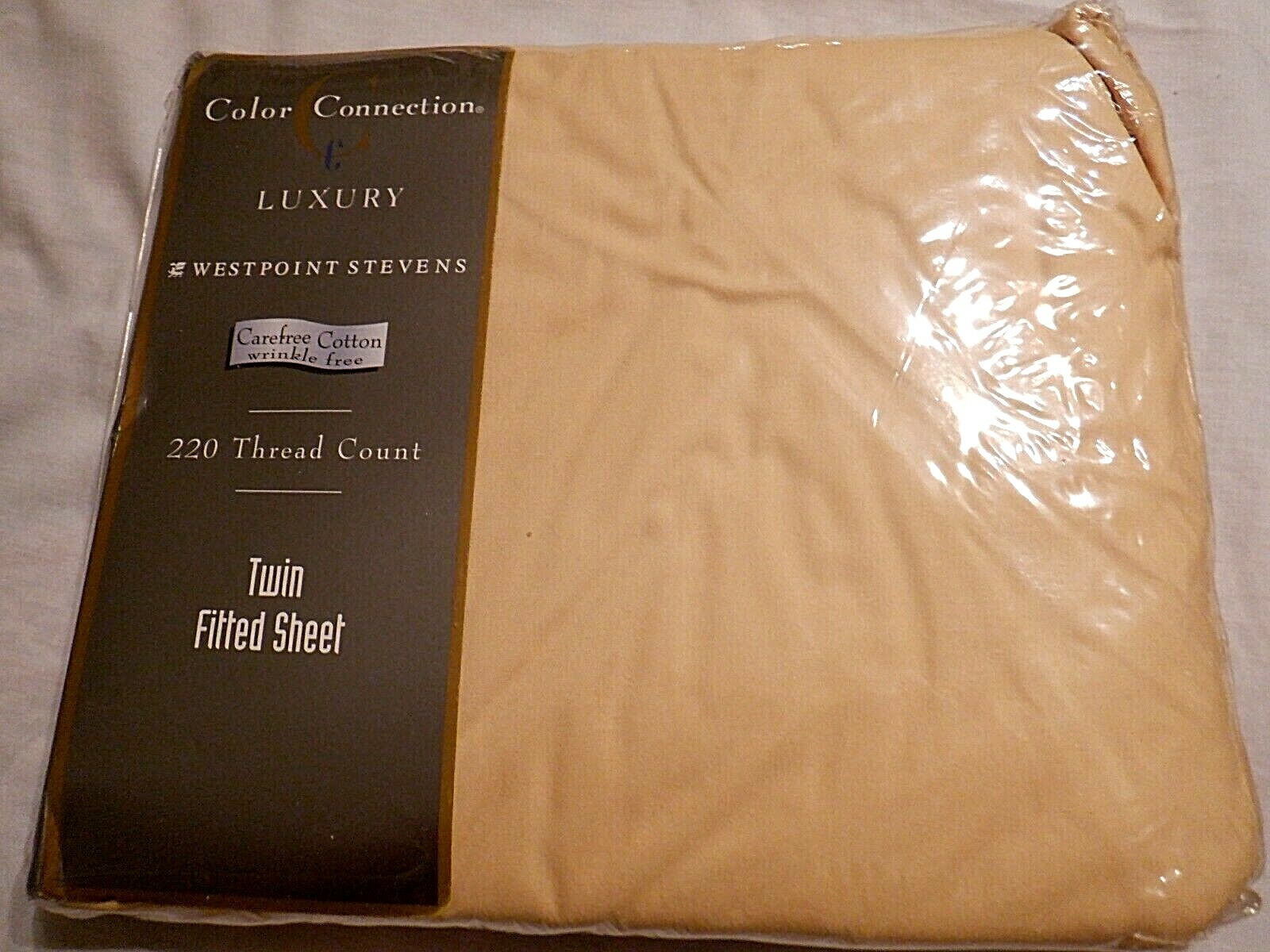 Vintage Twin Fitted Sheets New in Packages Light gold by Westpoint ...