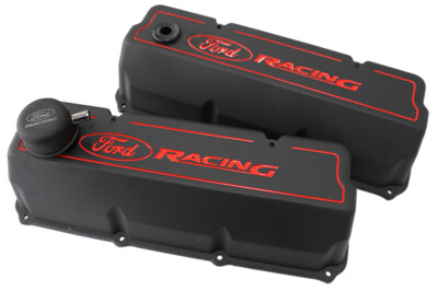 Ford Racing Aluminium Rocker Covers Black for Ford 302 351C Cleveland ...