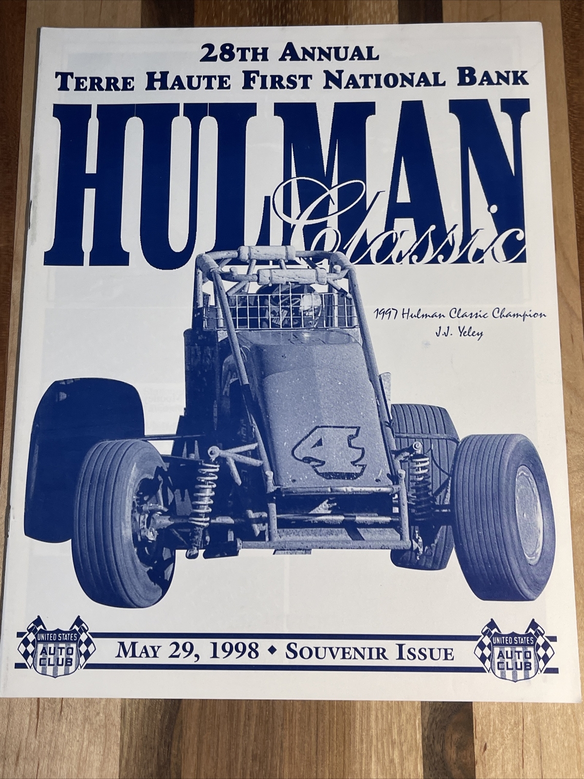 1998 Terre Haute USAC Sprint Car Race Program, 28th Annual Tony Hulman ...