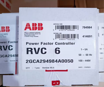 1PCS New ABB RVC-6 RVC6-1/5A Power Factor Controller In Box Brand | eBay