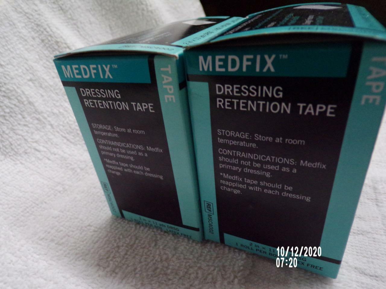 (2) Medline Msc4004 Medfix Retention Dressing Tapes 2" X 11 Yd Water ...