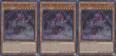 ***3X BLACKWING - SIMOON THE POISON WIND*** RA01-EN012 ULTRA RARE NM ...