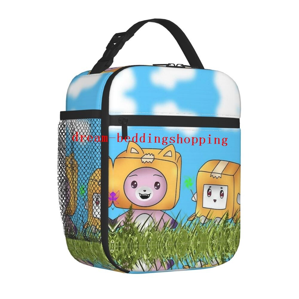 Lankybox Rocky Foxy Insulated Lunch Bag School Picnic Snack Lunchbox ...