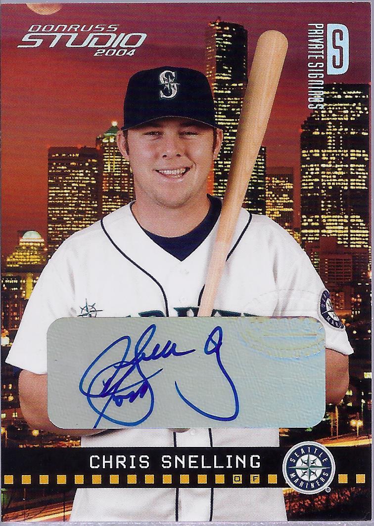 CHRIS SNELLING 2004 Studio AUTOGRAPH Private Signings SILVER #d /200 ...